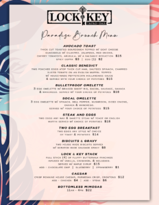 MENUS - The Lock & Key Tapas + Bar